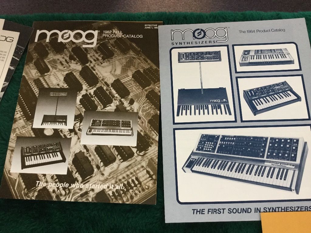 MATRIXSYNTH: Lot of Vintage Moog Price Lists & Brochures