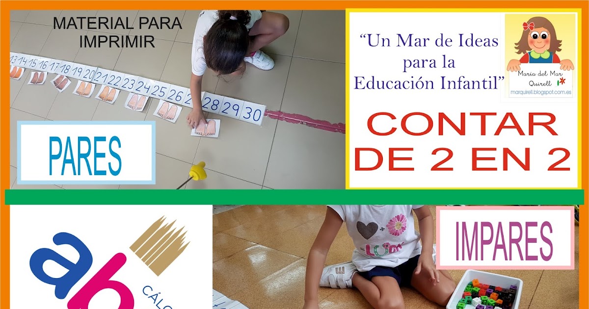 MATEMÁTICAS ABN. APRENDEMOS A CONTAR DE 2 EN 2. NÚMEROS PARES E IMPARES ...