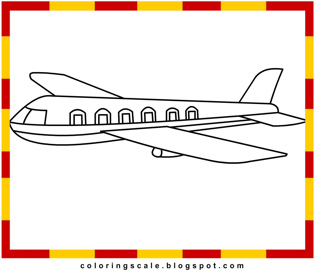 Coloring Pages Printable for kids: Aeroplane Coloring Pages for kids