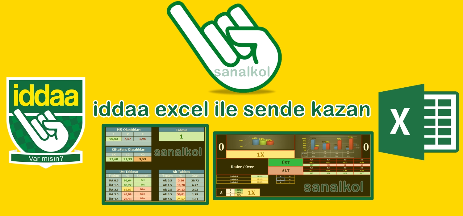 İDDAA EXCEL - ÇİFTE ŞANS