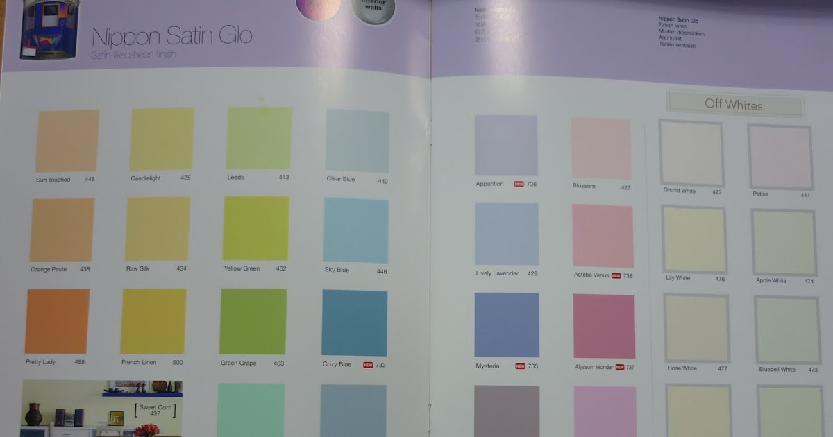 Bedroom Nippon Paint Color Chart