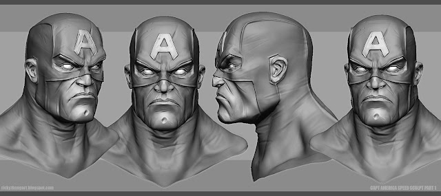 Ricky Zhang Art: Captain America Speed Sculpt