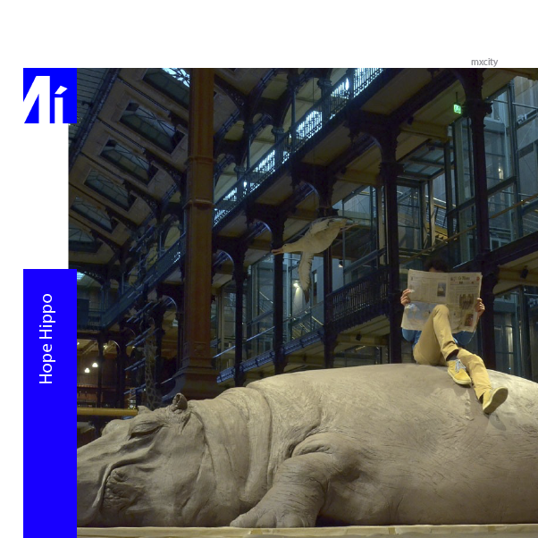 ¡Hope Hippo, la replica de un hipopotamo de tamaño real!