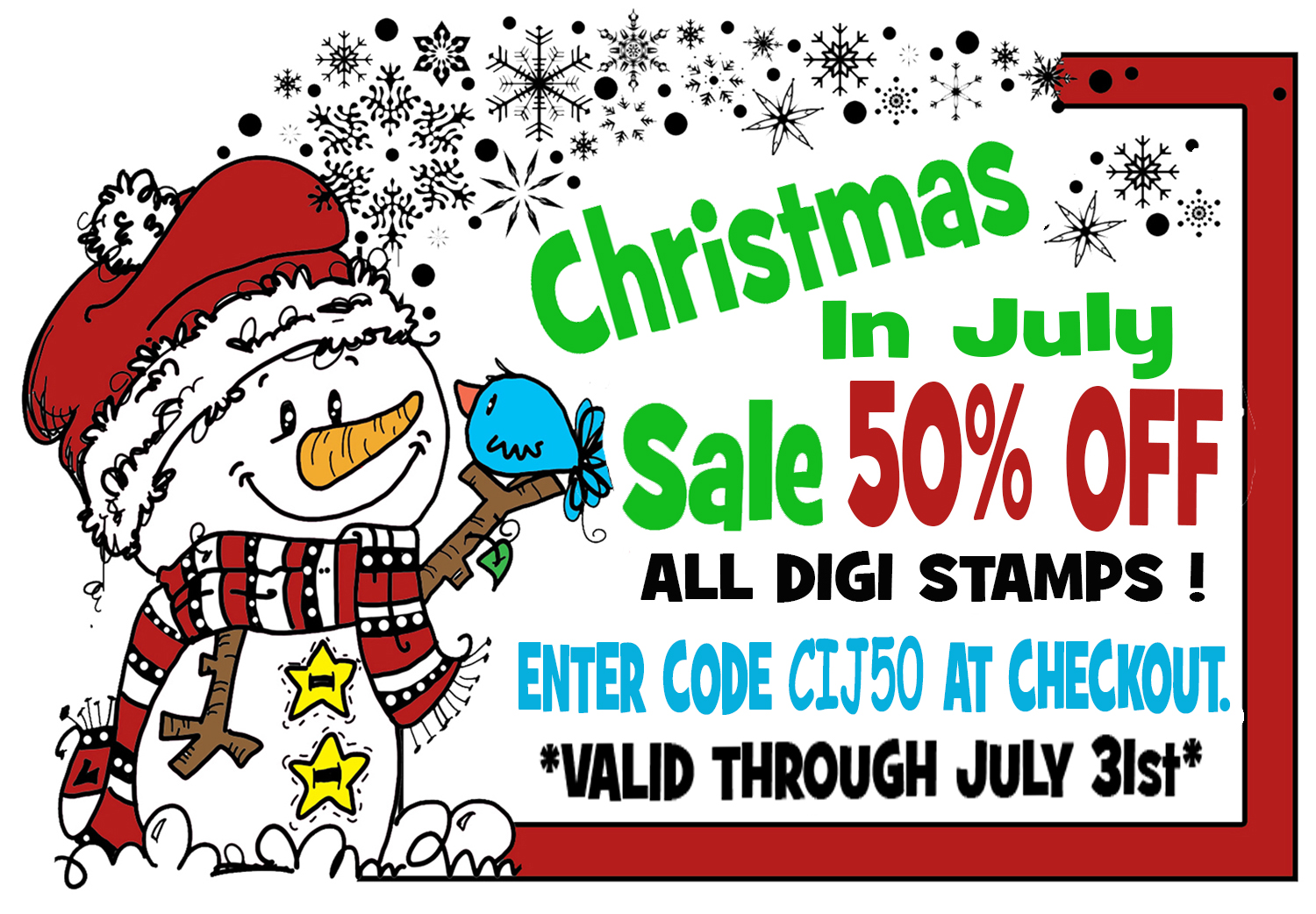 MULBERRY STATION: Day 7-- Freebie Friday- Christmas in July- Photo ...