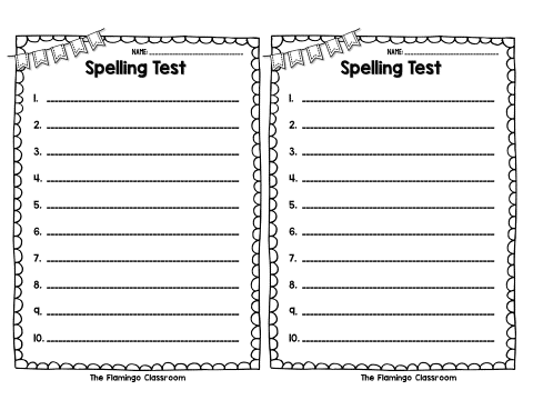 The Flamingo Classroom: Differentiation | Spelling Menus & Activities