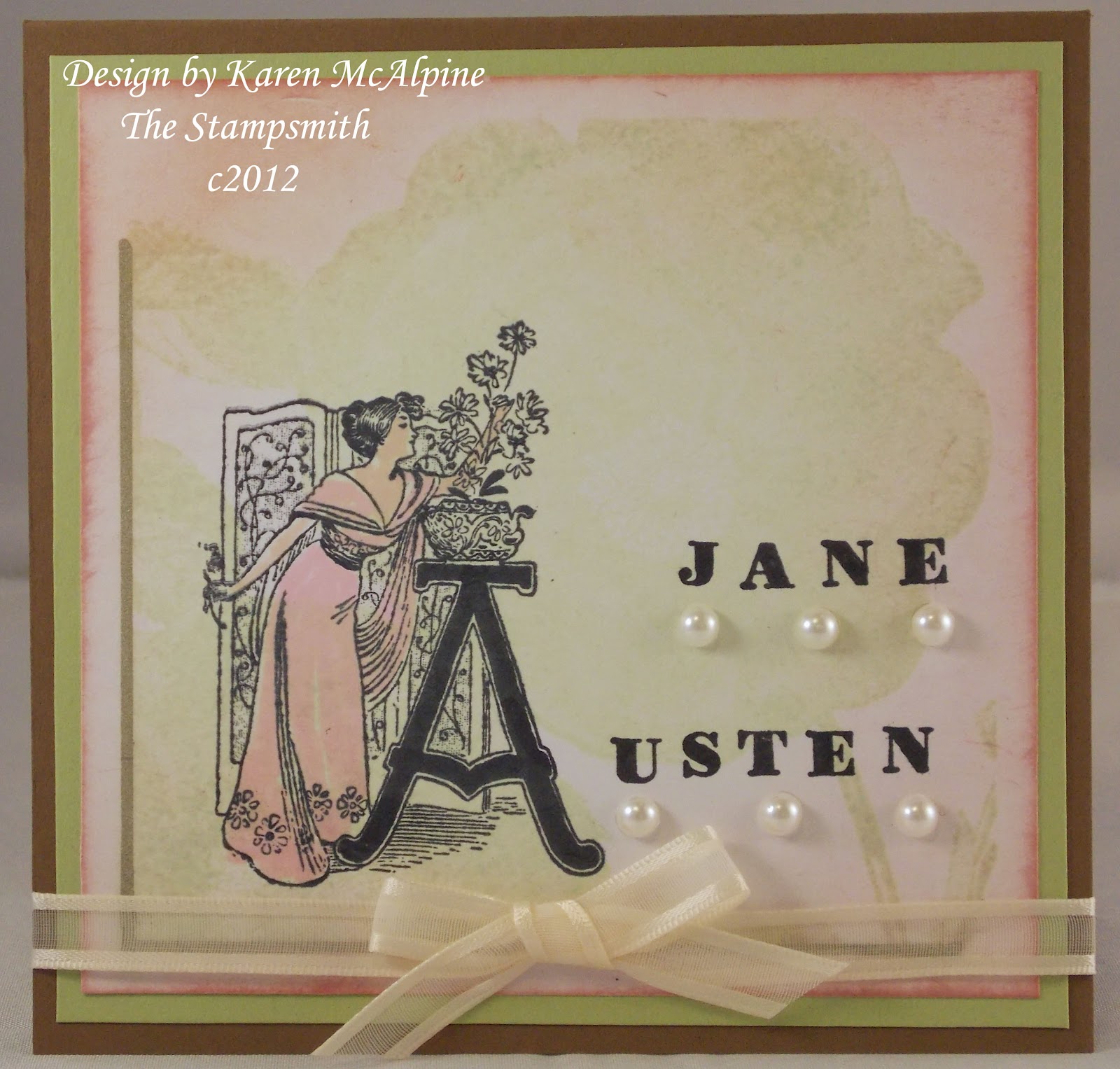 Dreaming and Creating: Jane Austen card with The Stampsmith