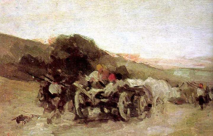 Despre cărţi, muzică, pictură şi oameni!: Nicolae Grigorescu - Car cu boi