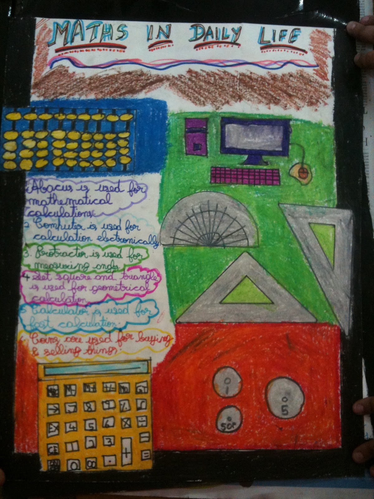 Bbps (Bal Bharati Public School), Rohini: Maths in Daily Life - Poster ...