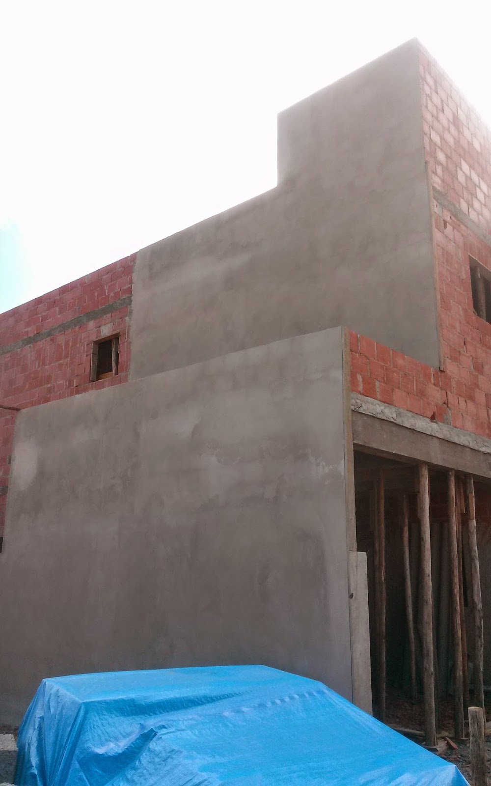 CONSTRUINDO CASAS: Reboco externo