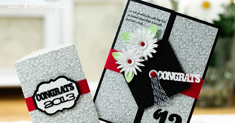 Brigit's Scraps "Where Scraps Become Treasures": Graduation Card and Bag