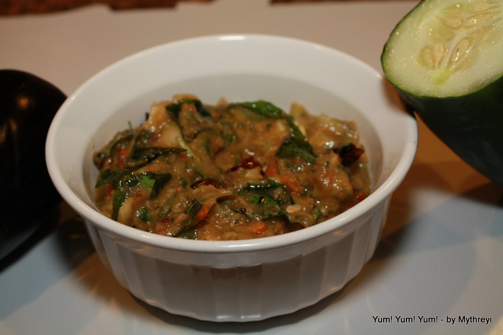 Yum! Yum! Yum!: Eggplant and Cucumber Chutney ~ Vankaya Dosakaya Roti ...