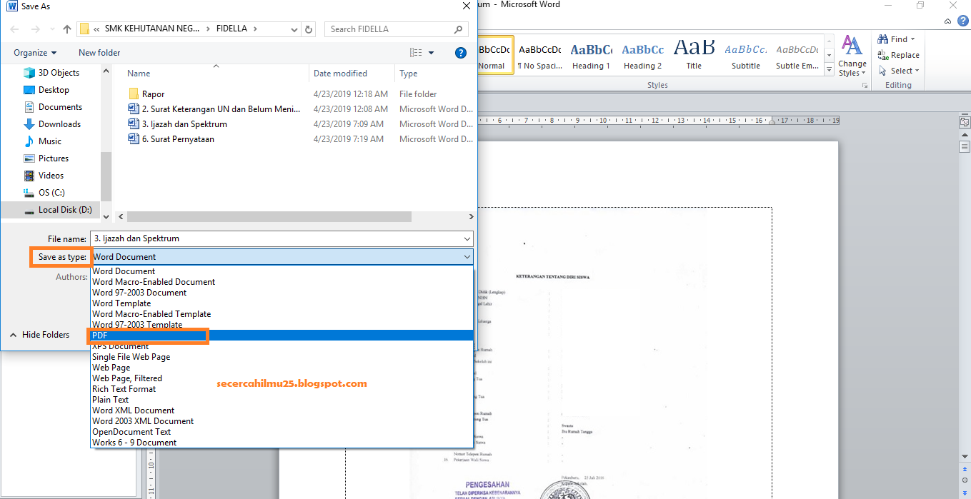 Cara Memperkecil Ukuran File Rapor dari Semester 1-5 Menjadi 700 Kb ...