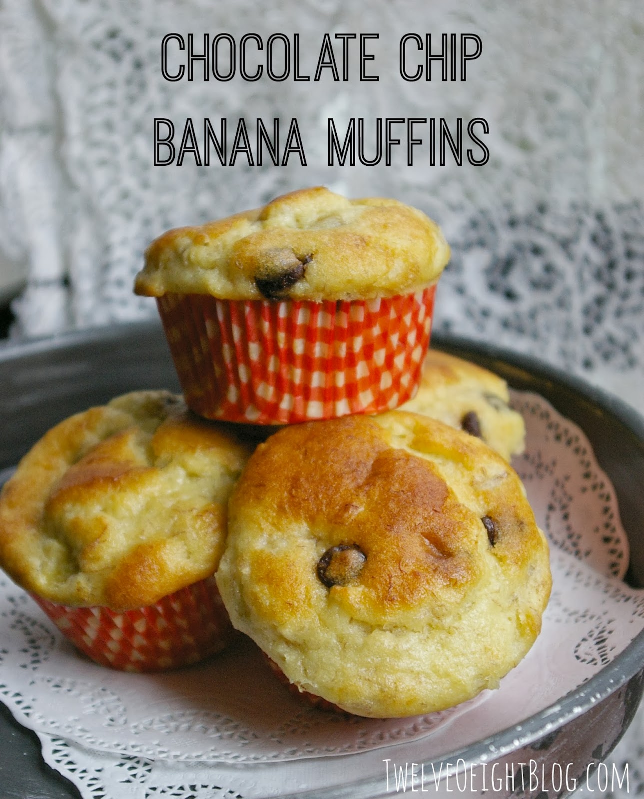 Chocolate Chip Banana Muffins + muffin facts you need in your life ...