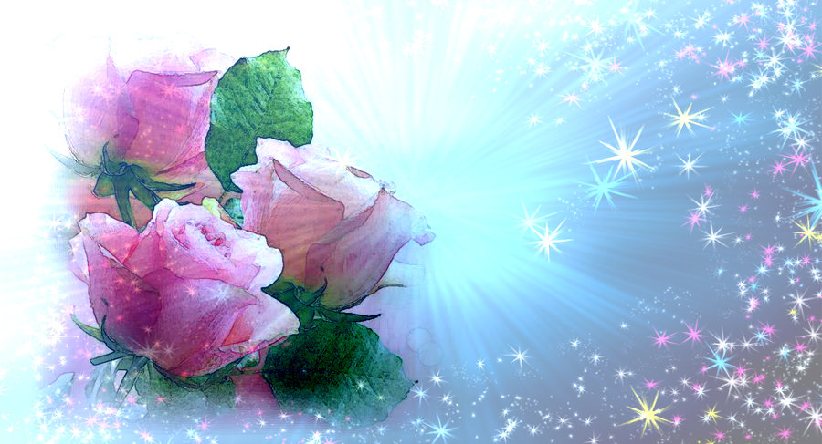 Fancy Rose Frame Backgrounds