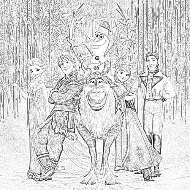 The Holiday Site: "Frozen" Holiday Coloring Pages Free and Downloadable