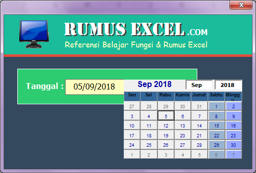 letak kalendar dalam excel 2010 - MarshalltaroShepard
