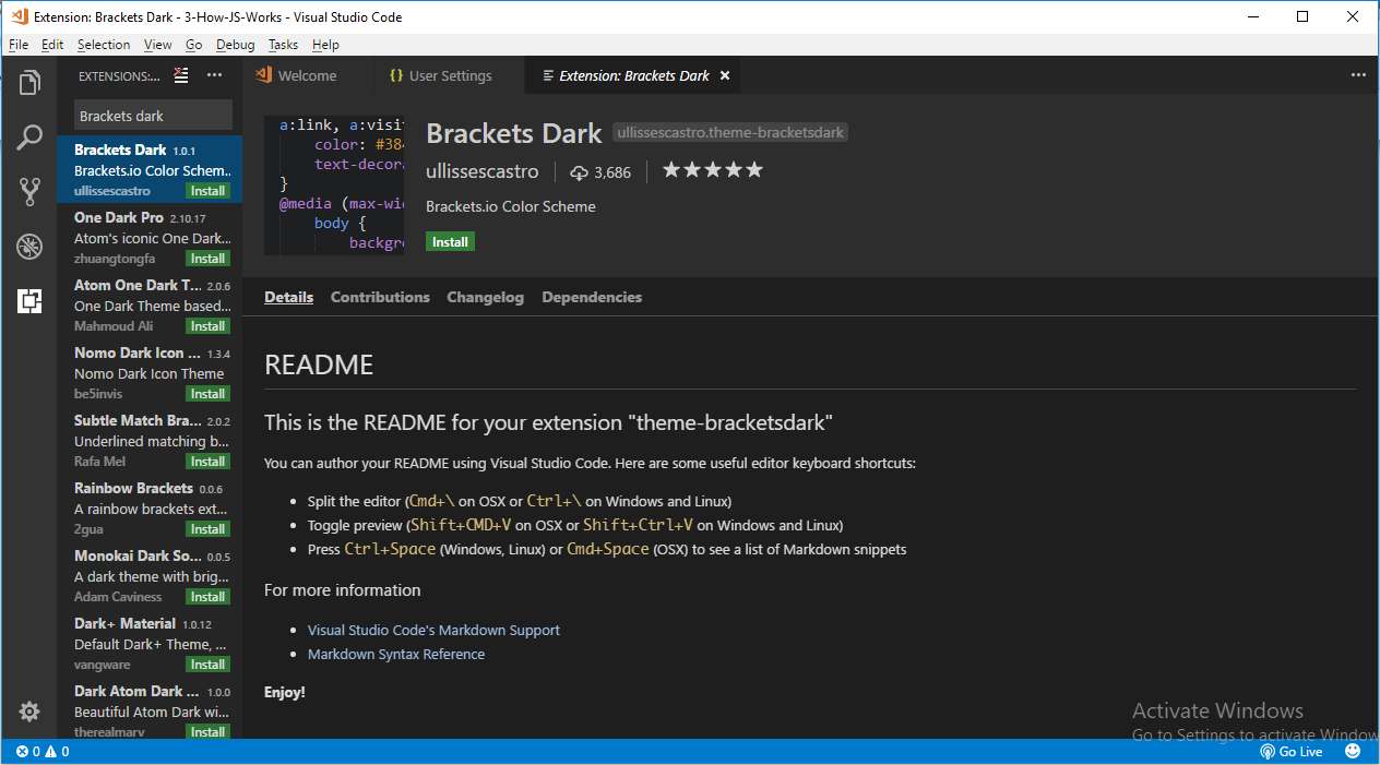 Source Code Pro font for Visual Studio Code