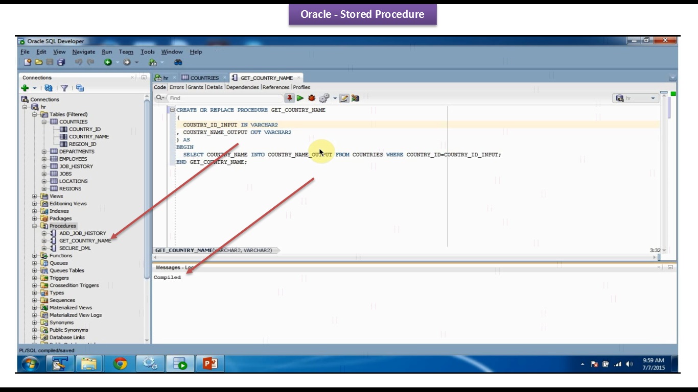 Java Ee Oracle Stored Procedure With Input And Output Parameters