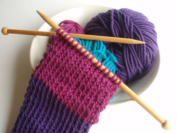Knitting | Work in Progress: Knitting the Rainbow