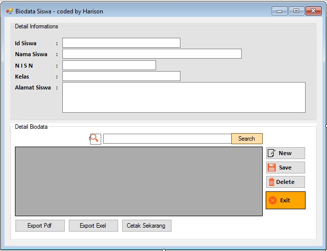 Vb Crud Create Read Update Delete Operation Ms Access Database Oledb Connection Kode Ajaib