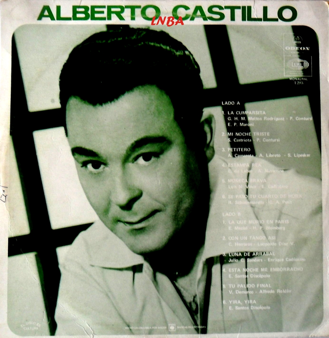 La nova Botica del Aleman.: Tango - Alberto Castillo - La voz de Bs. As.