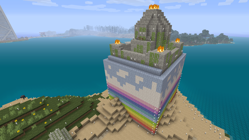 APixelJunkie: Minecraft - Bamaland - Rainbow Castle