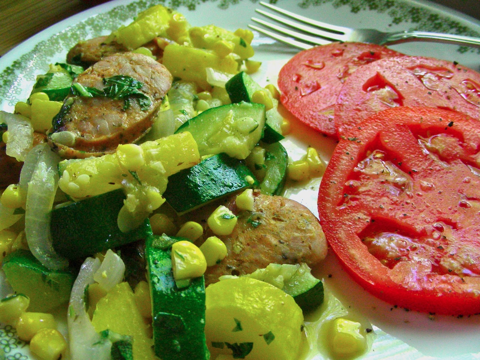 Susan Can Cook: Random Food Fridays - Summer Squash and Sausage Saute