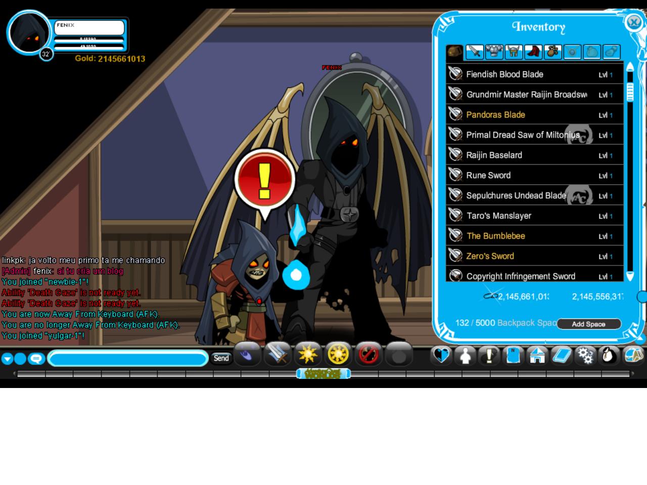 AQW Wolrds piratas,Hacks ETC: Hamachi : AQW shadow quest world