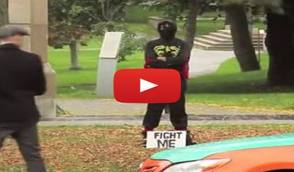 He Stood Around With A Sign That Said “Fight Me.” What Happens Next ...