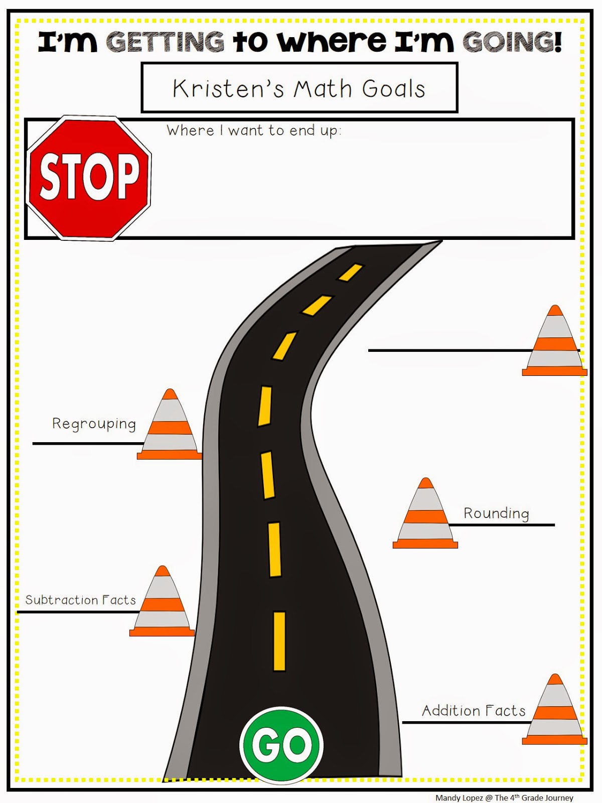 The {4th Grade} Journey: Helping Students Track Progress FREEBIE