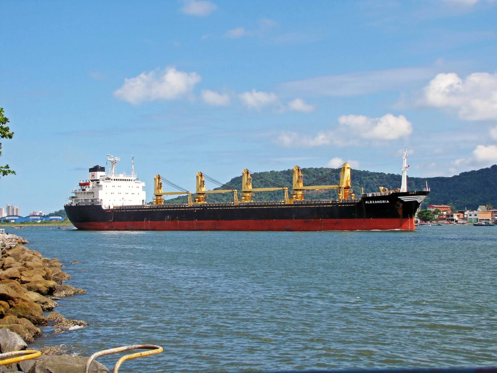 Santos Shiplovers: M/V Alexandria / SCXQ - Mudando para barra em 31/12/2010