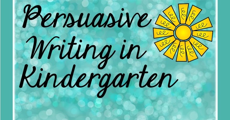 Business paper: Persuasive writing for kindergarten