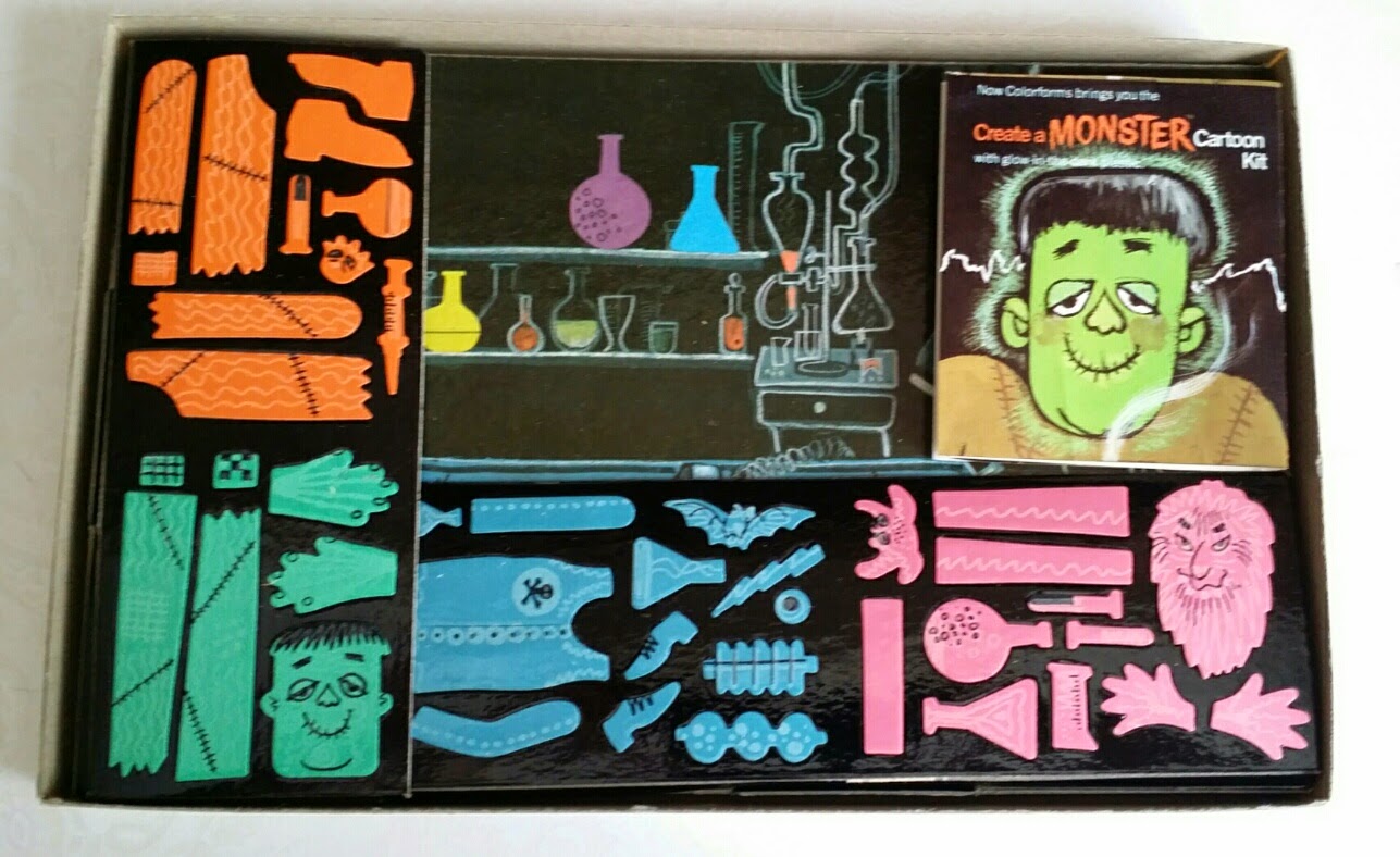 Tracy's Toys (and Some Other Stuff): 1960s Monster Colorforms