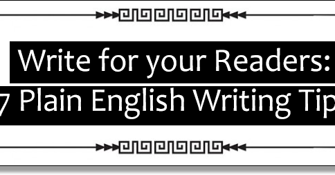 7 Plain English Writing Tips | Creative Genius 101