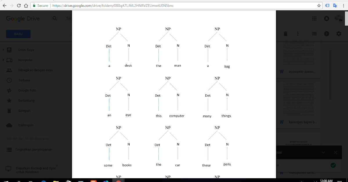 TREE DIAGRAM EXAMPLES OF NOUN PHRASES (NP), ADJECTIVE PHRASES (AdjP ...