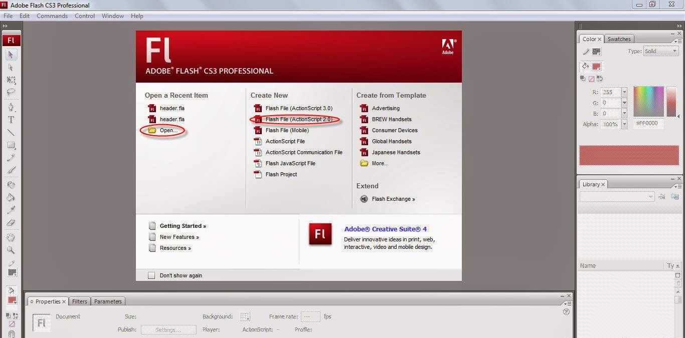 Pengenalan Tools Adobe Flash CS3 | Al BloG - Blog Tutorial