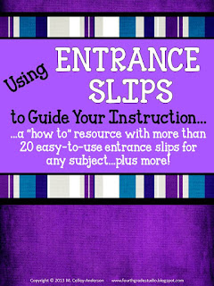 Using Entrance Slips to Guide Instruction | Upper Elementary Snapshots