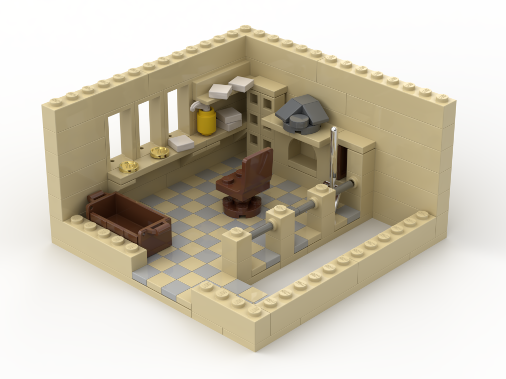 Beis Hamikdash Topics: LEGO® Model of the Chamber of Receipts