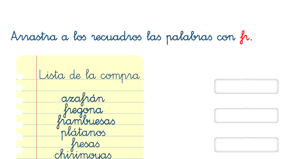 Blog de 3º de Primaria: PALABRAS CON FR-