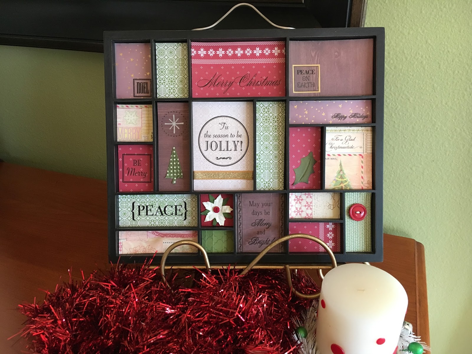 SRM Stickers: Christmas Decor Tray by Melanie