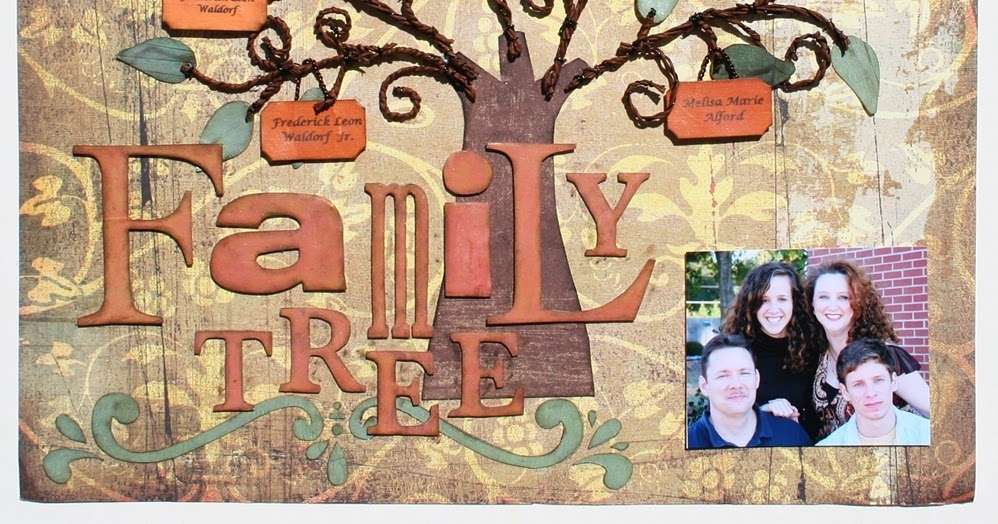 Paperlicious Designs: Family Tree Scrapbook Layout