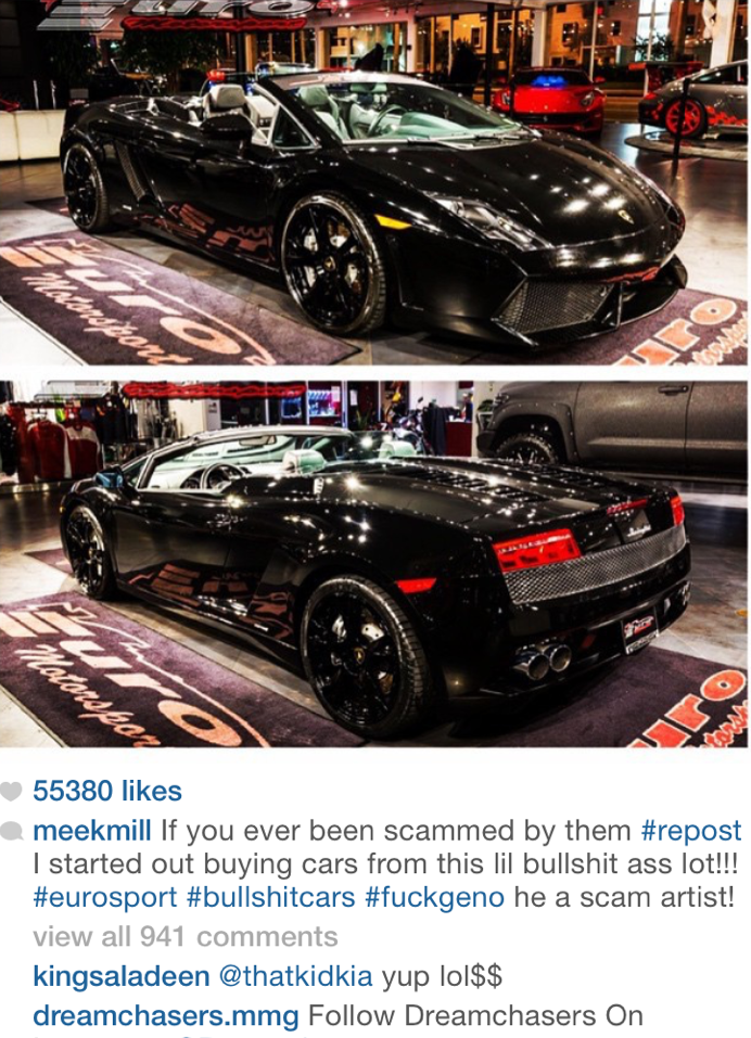The True Rumours: Rapper Meek Mill puts car company on blast, says they ...