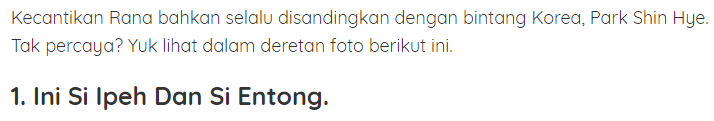 Masih Ingat "IPEH" Pemain Sinetron "Si Entong", Begini Nasibnya ...