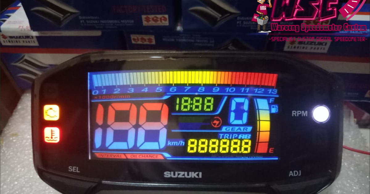 Modifikasi Speedometer GSX R/S 150 Full Digital ~ Warung Speedometer Custom