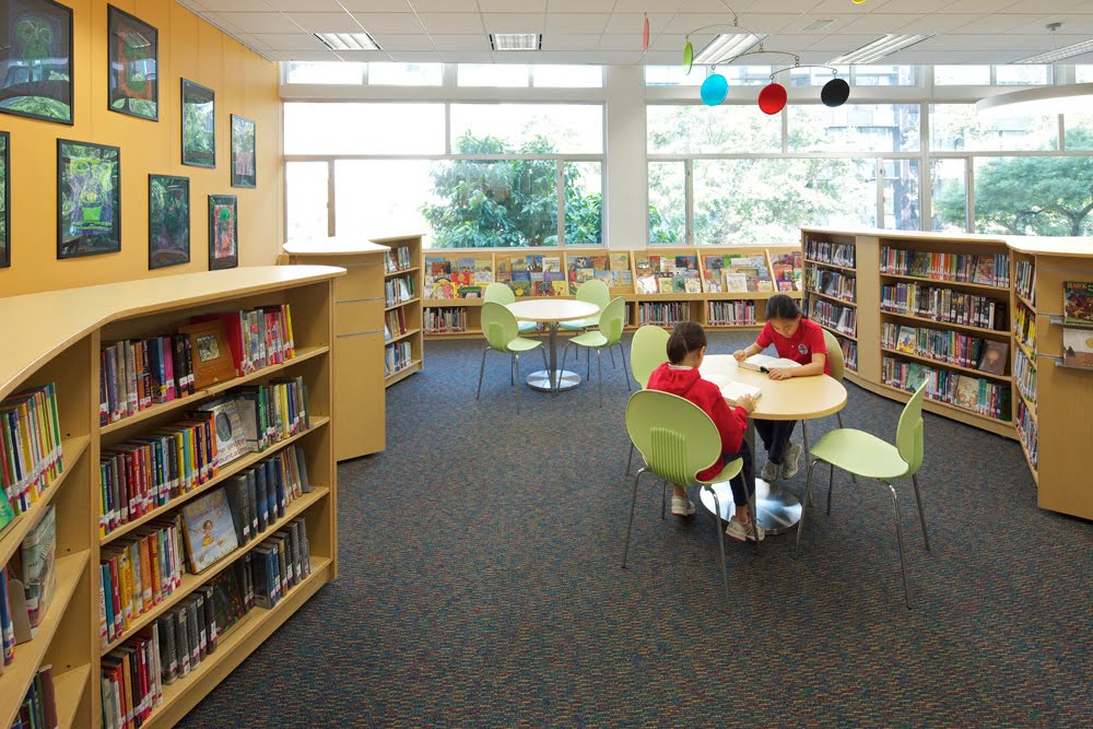 the Garden of Leah: Library at the Hong Kong International School