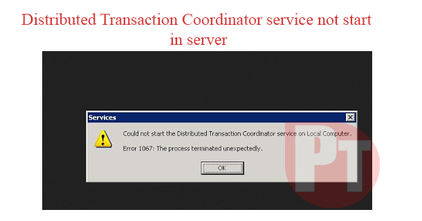 NFPE NELLORE: Solution for Distributed Transaction Coordinator service not start in server