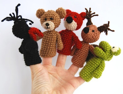 Nerdy Strawberry: Finger Puppets