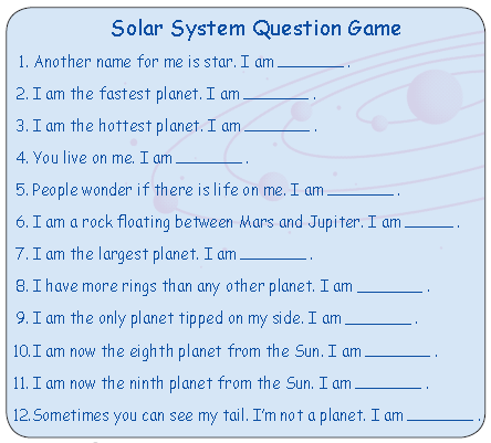 Planet in Our Solar System ~ I Love Learning