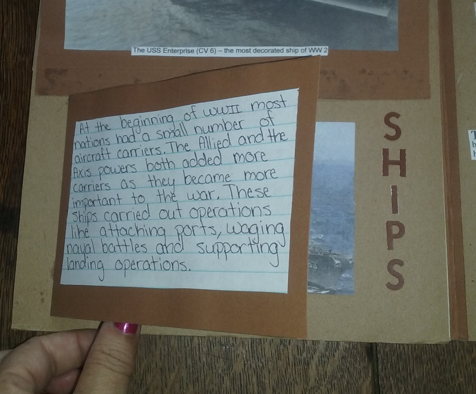 The Many Hats of M.E.L.: Manila folder lapbook WWII school project