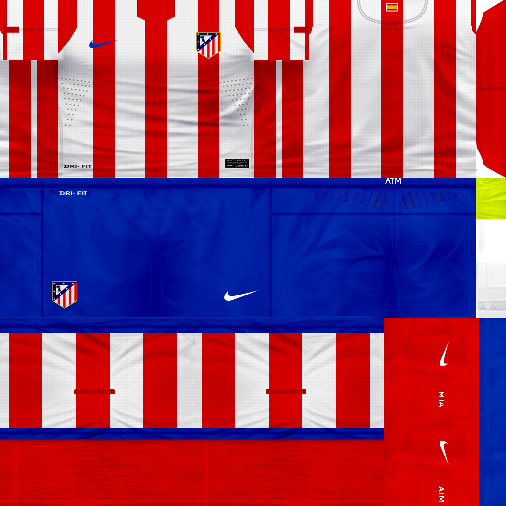 Atletico Madrid 12-13 HD Kit Set by R1997 - PES 6 UPDATE